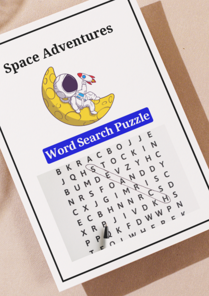 Space Adventure Word Search for Kids – shazafdigiproducts.com